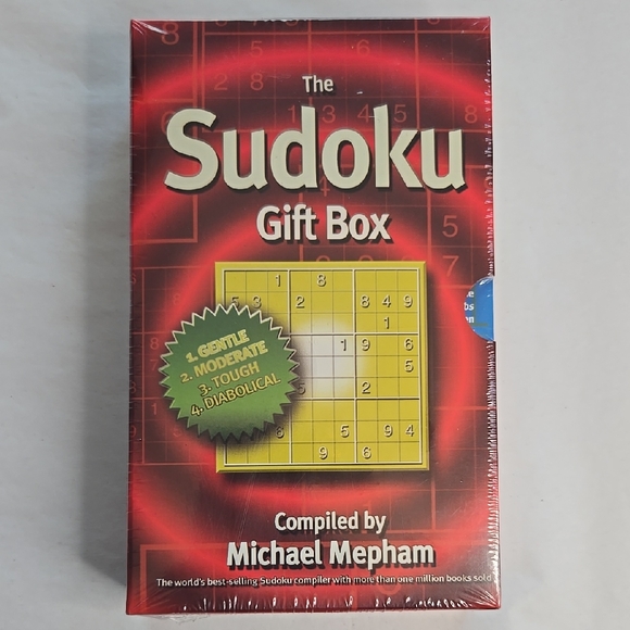 Other | Sealed Nwt Sudoku Gift Box Set Of 4 Levels Of Sudoku Puzzle ...